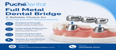 Full Metal Dental Bridge Services at Puche Dental Lab